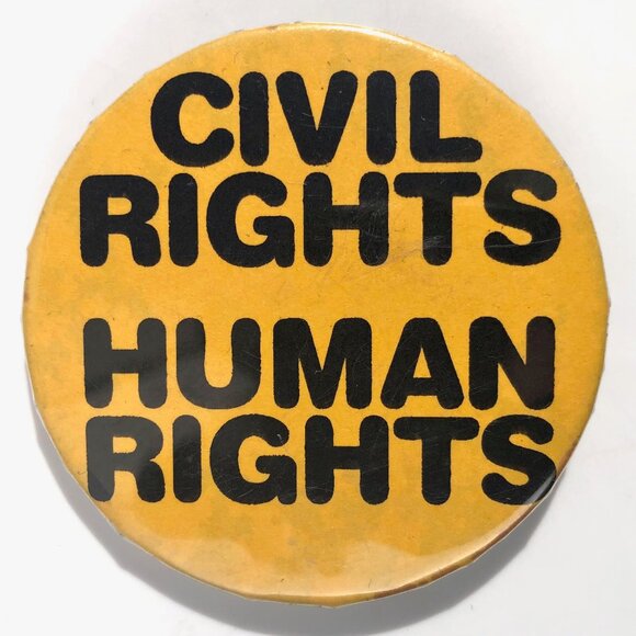 Vintage | Accessories | Vintage Pinback Button Civil Rights Human ...